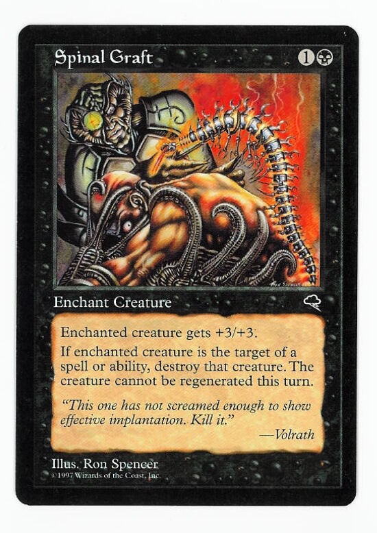 Spinal Graft card from Tempest Spinal Graft card from Tempest
