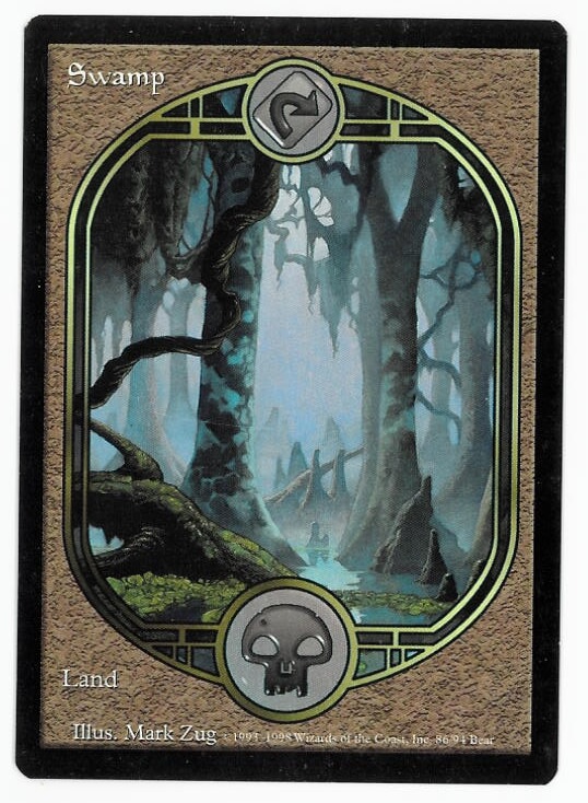 -=Chameleon's Den=- Magic the Gathering Unglued Card: Swamp -=Chameleon's Den=- Magic the Gathering Unglued Card: Swamp