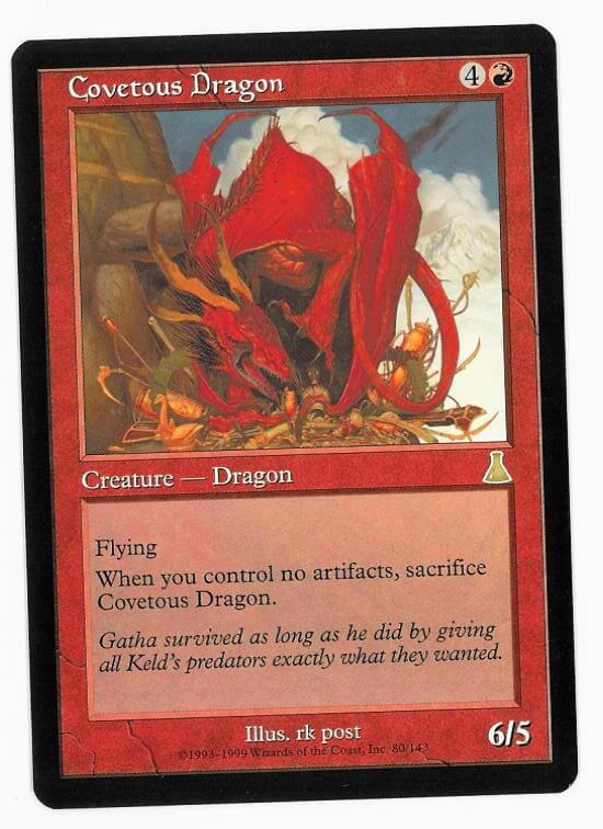 Chameleons Den Magic The Gathering Urzas Destiny Card Covetous Dragon