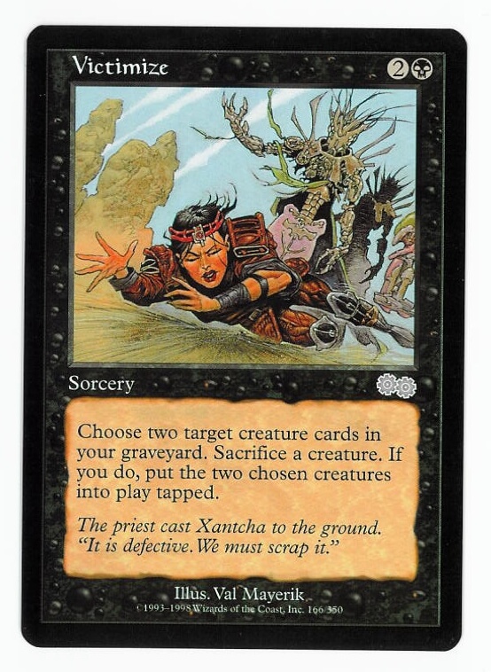 -=Chameleon's Den=- Magic the Gathering Urza's Saga Card: Victimize -=Chameleon's Den=- Magic the Gathering Urza's Saga Card: Victimize