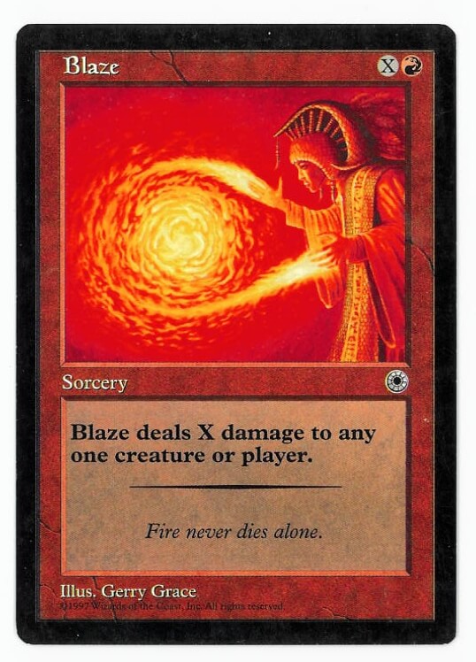 -=Chameleon's Den=- Magic the Gathering Portal Card: Blaze -=Chameleon's Den=- Magic the Gathering Portal Card: Blaze